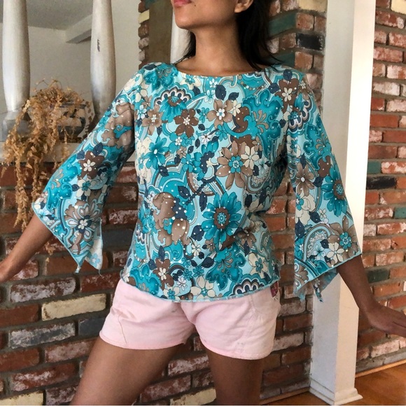 Vintage | Tops | Vintage Y2k Fairycore Floral Rhinestone Top | Poshmark
